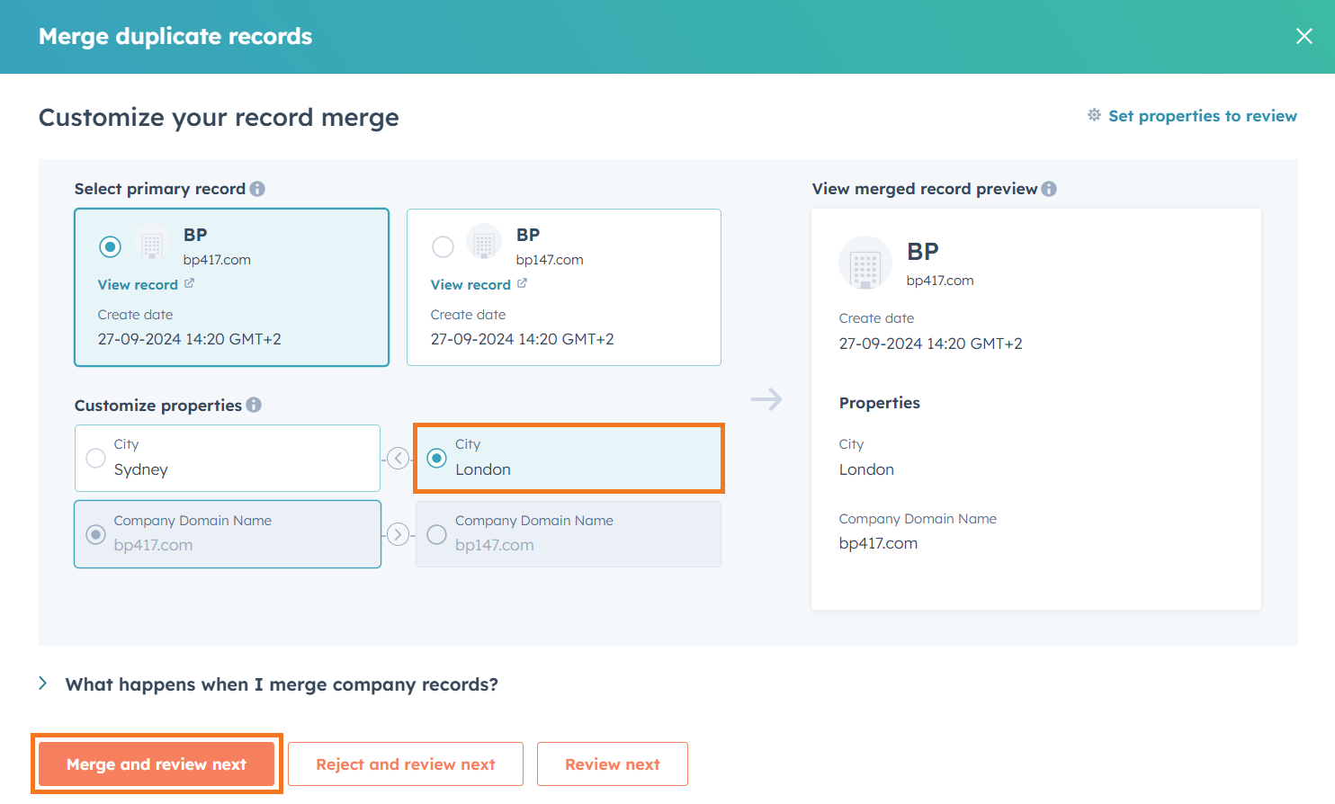 How to Merge Companies in HubSpot (Manual or in Bulk)